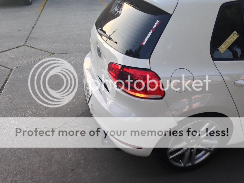 MK6 GTI Rear end crash | VW Vortex - Volkswagen Forum