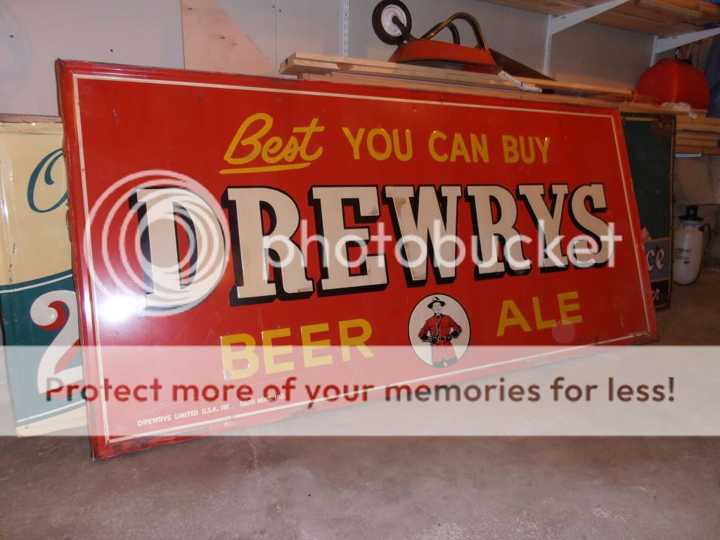 Big Drewrys sign -- $575.00
